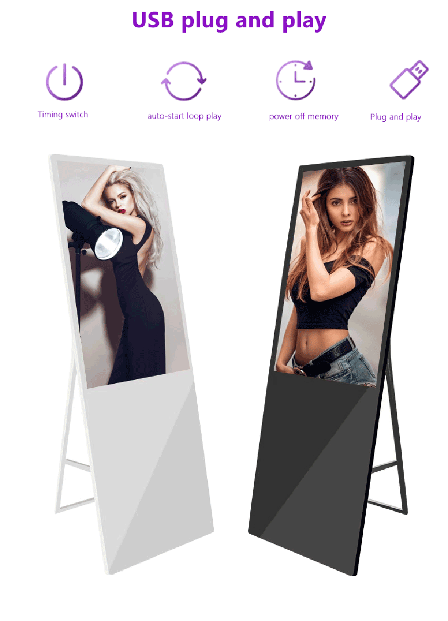 Buy Wholesale China 43inch Indoor Portable Advertising A Type Smart ...