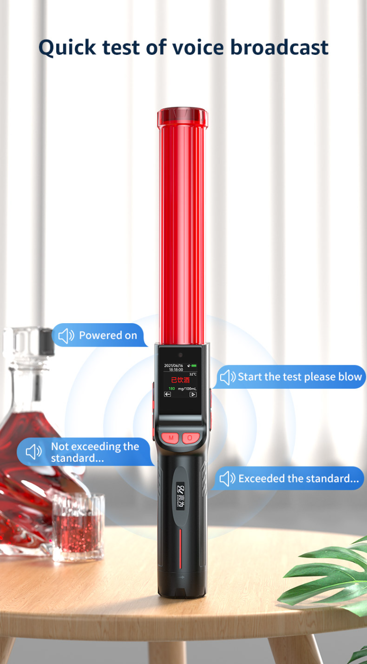 Fuel Cell Sensor Cost-effective Analyzer Breathalyzer Baton Alcohol ...