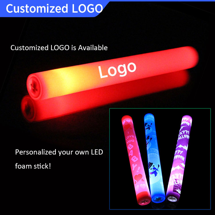 Hot Remote Control Baton Luminous Led Flashing Stick On Lights Led Foam ...
