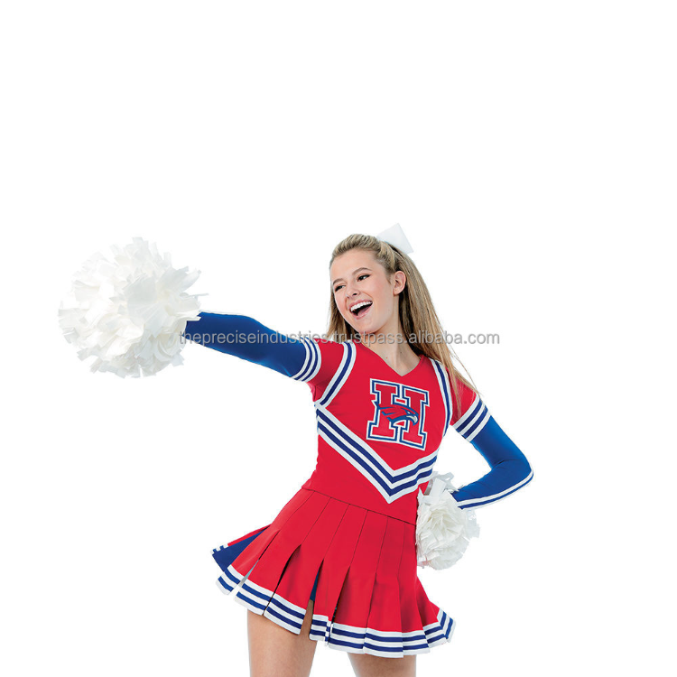 Shiny And Metallic Cheerleading Pom Poms With Baton Handle For Team ...