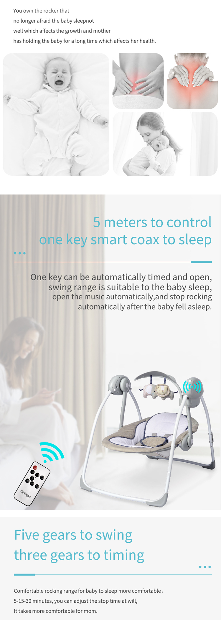 Buy Wholesale China Automatic Swing Baby Crib Baby Bouncer And Swing ...