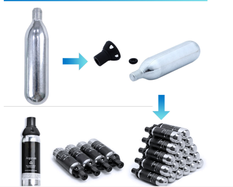 Buy Wholesale China China Hyd Food Grade 6.5g Argon Gas Cylinder 21cc ...