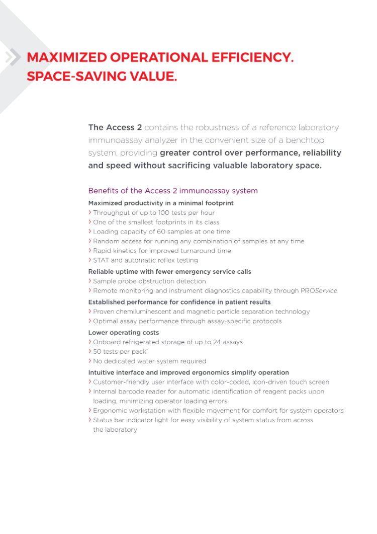 Beckman Laboratory Reagents Beckman Coulter Access Testosterone 33560 ...