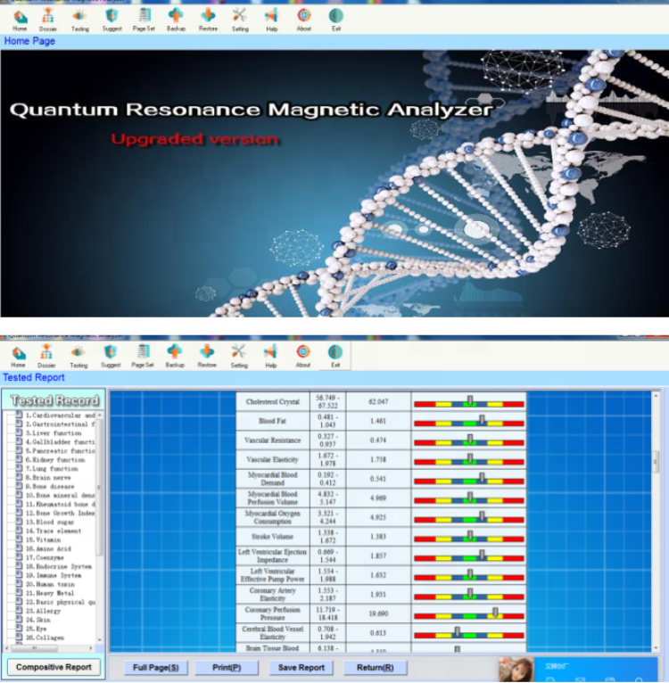 Buy Wholesale China Wholesale Quantum Body Analyzer 49 Reports Quantum Resonance Magnetic ...