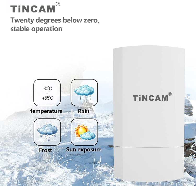 Tincam 2-pack 300mbps Wireless Outdoor Cpe Kit Point To- Point Wireless ...