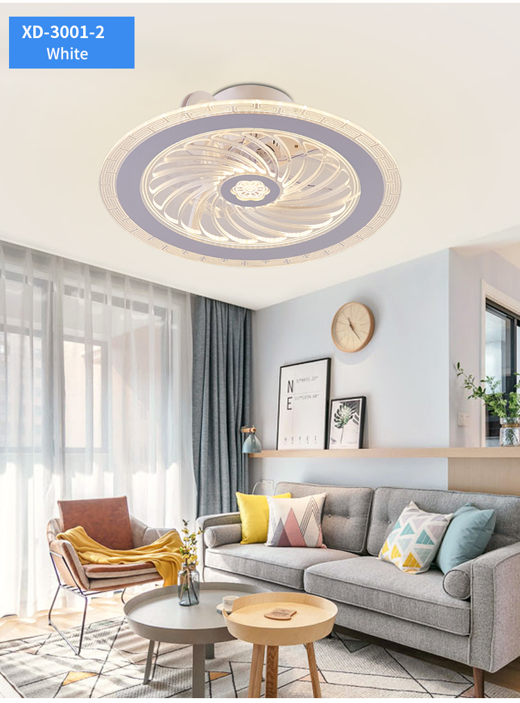 Xd9 Steptless Dimming Rgb Ceiling Light Fan 110/220v Modern Led Ceiling ...
