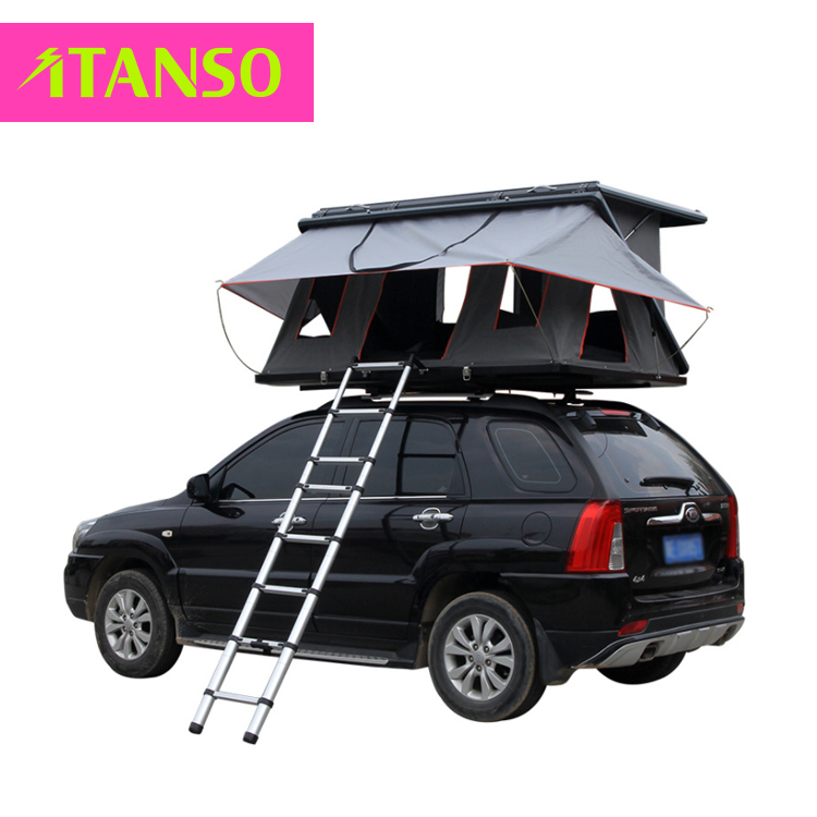 Double Layer Tent Hard Shell Car Roof Top Tent Folding Camping Truck ...