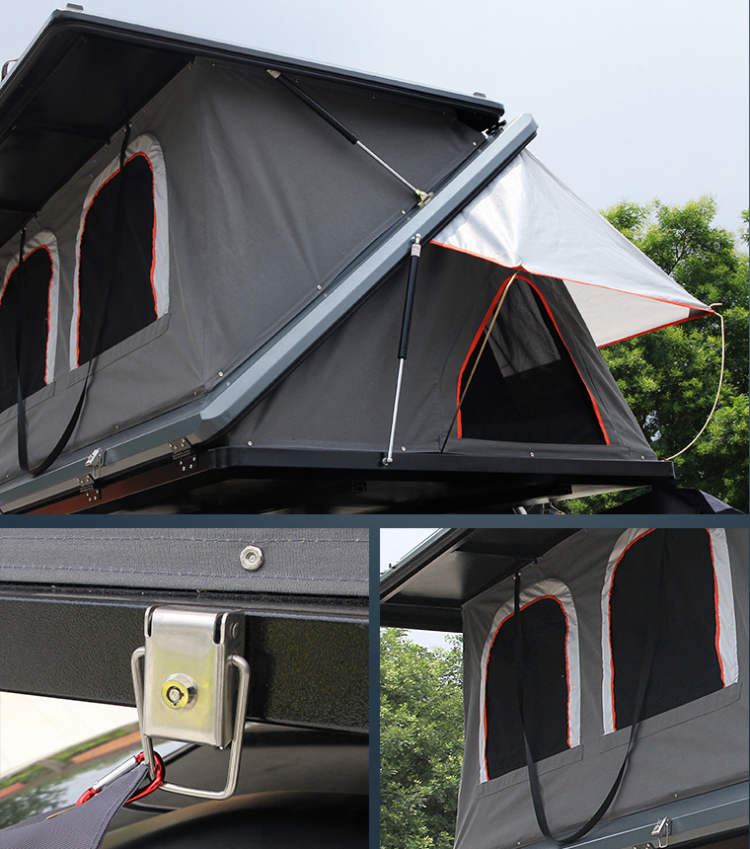 Double Layer Tent Hard Shell Car Roof Top Tent Folding Camping Truck ...