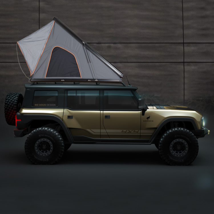 4x4 Suv Camping Aluminum Roof Top Tent Car Rooftop Tent Triangle ...