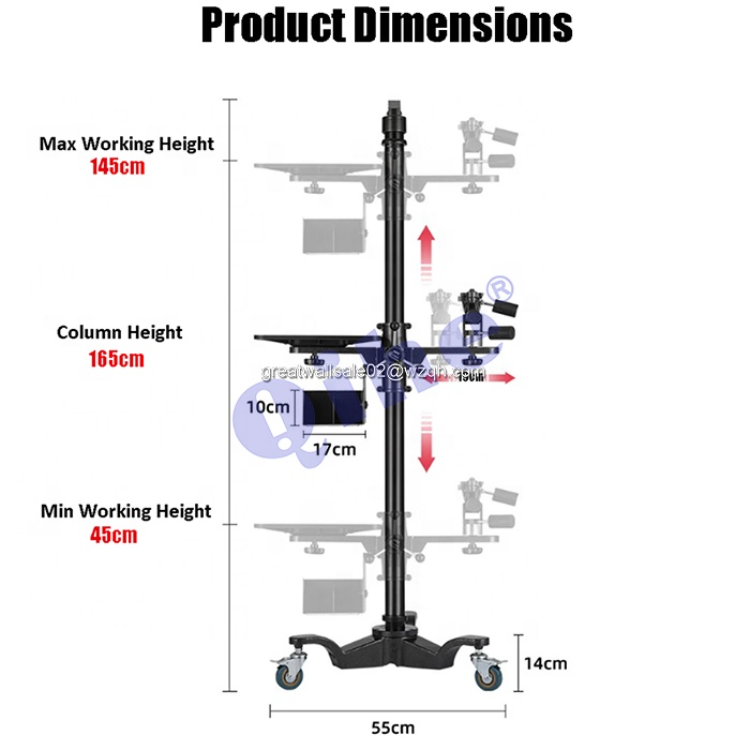 Qihe Qh-j601 Studio Camera Stand,camera Tripod With 15kg Loading ...