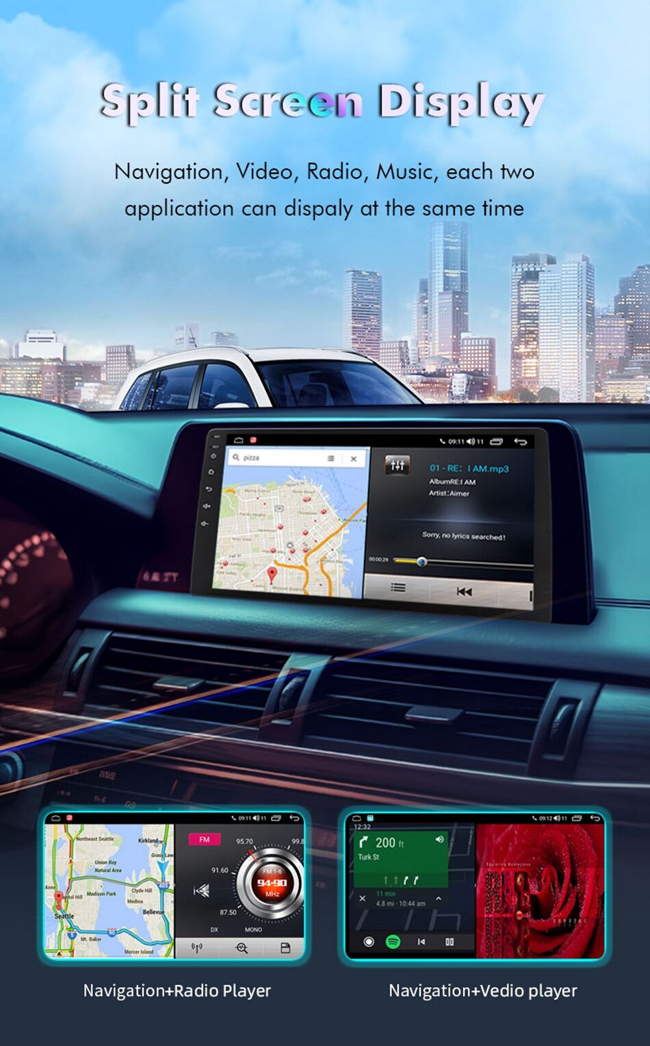 8581 2.5d 8core Ips Dsp Car Radio System Dvd Player 4+64gb 4g Gps Bt ...