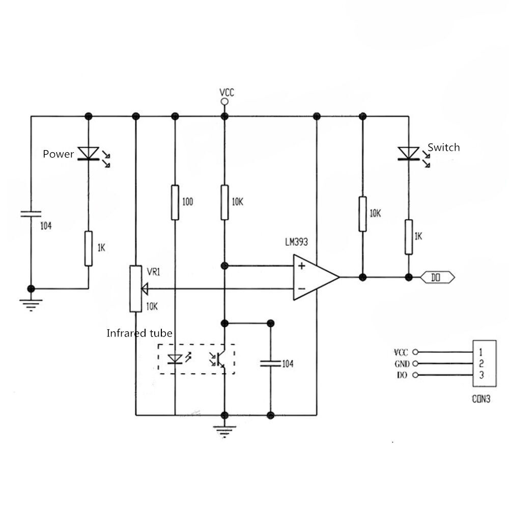3pin Ir Infrared Intelligent Car Obstacle Avoidance Sensor Module ...