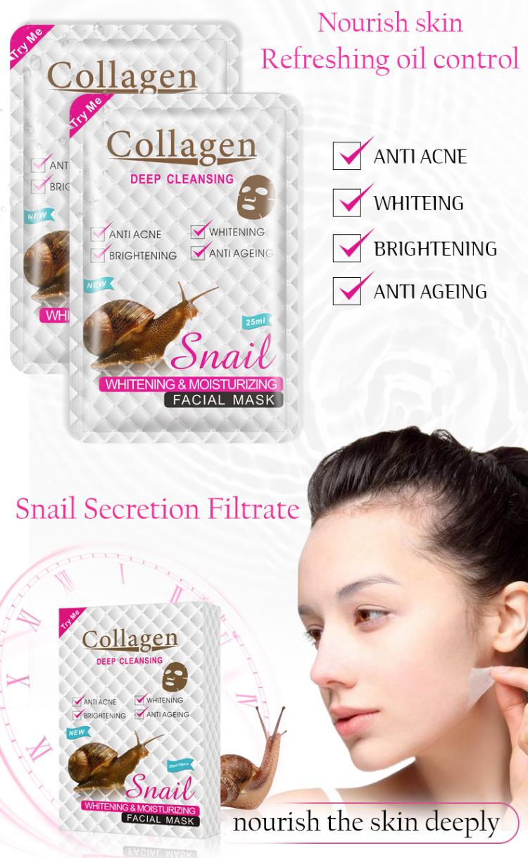 Buy Wholesale China Wholesale Snail Collagen Face Sheet Mask ...