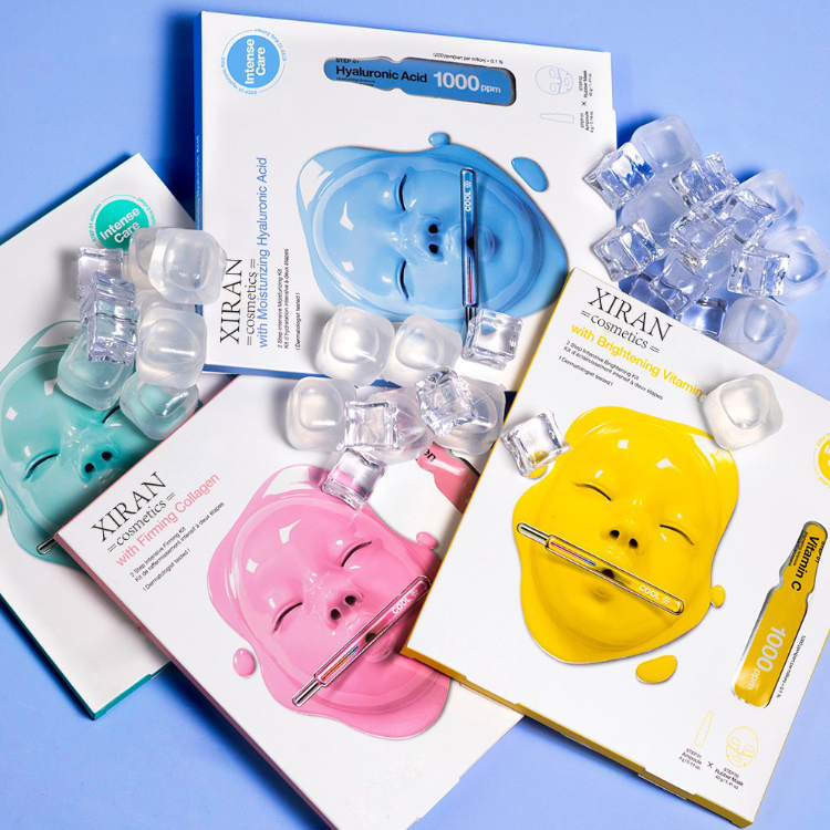 Korean Cryo Sheet Mask With Ampoule Gel-like Serum, Prebiotic Complex ...