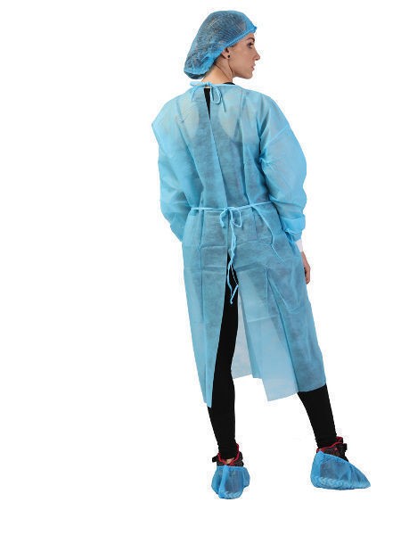 Buy Wholesale China Isolation Gown Garment Sms Material Knitted Cuff ...