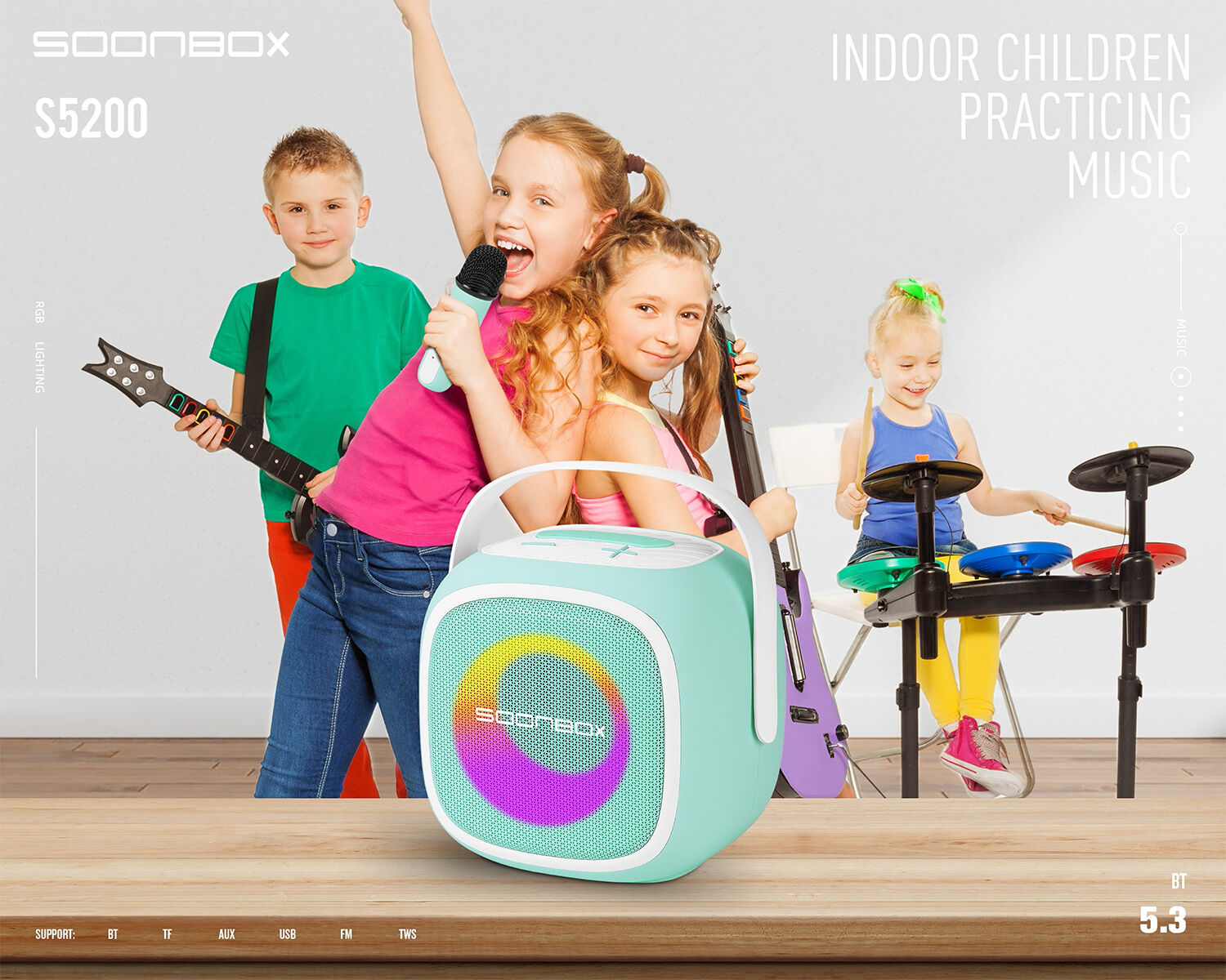 Buy Wholesale China Soonbox Wireless Bluetooth Speaker Kids Karaoke ...