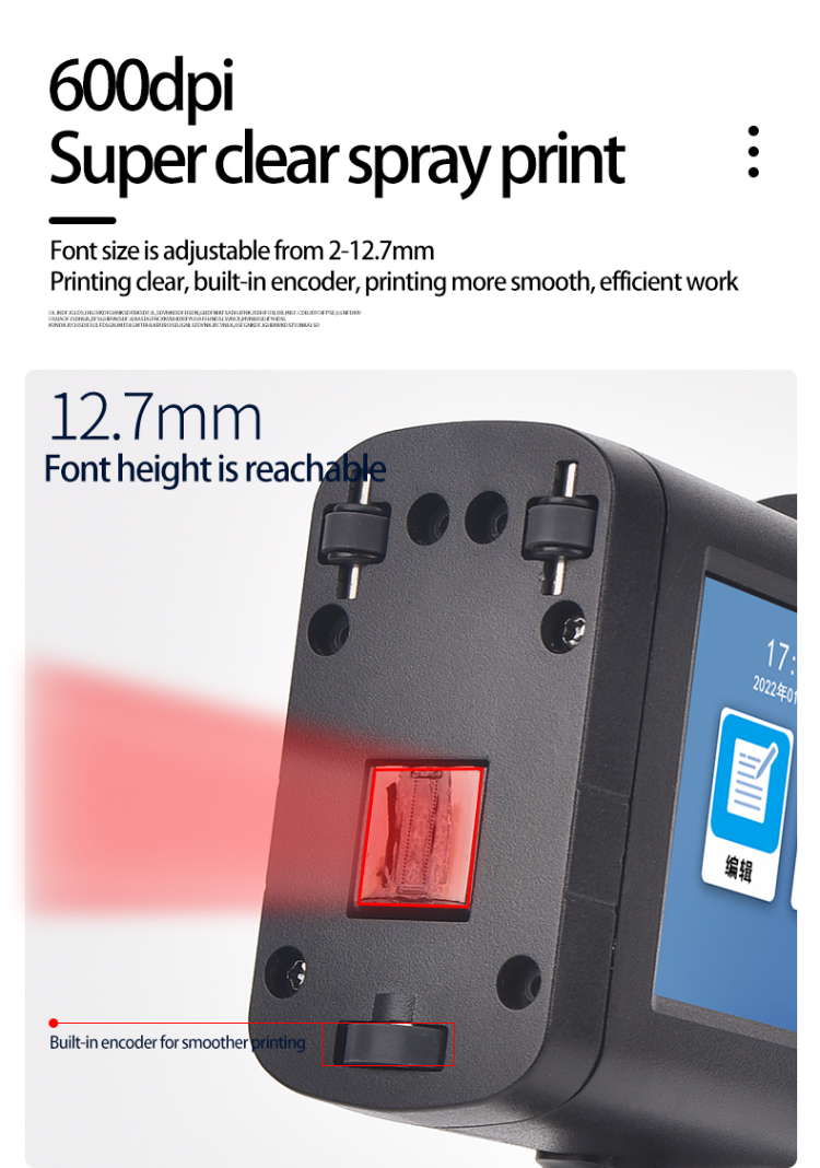 Hand-held Inkjet Printer Print Date Coder Batch Batch Number Inkjet ...