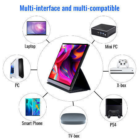 New All In One Ultral-narrow Boder 15.6 Fhd Portable Monitor For Gaming ...
