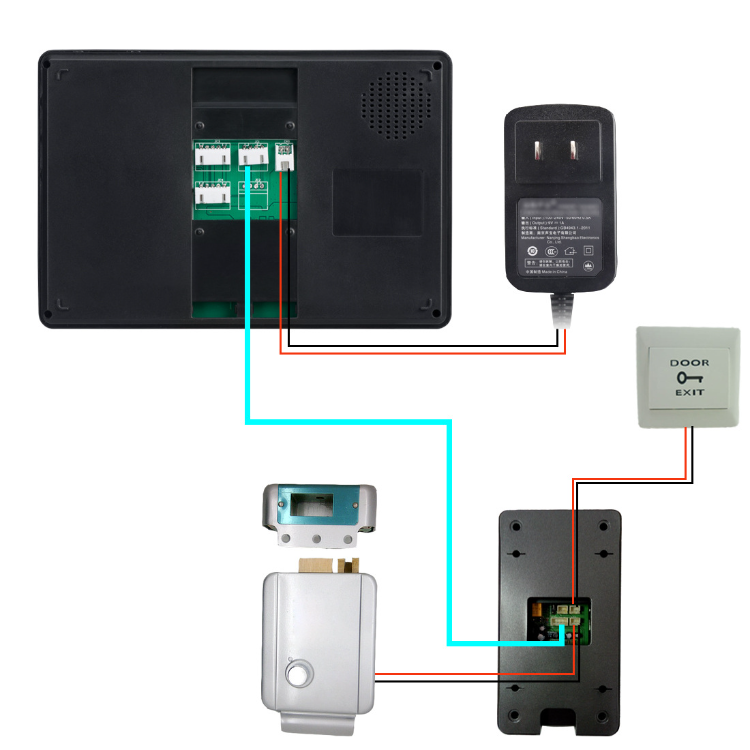 7-inch Color Visual Doorbell Outdoor Unit Id Card Swiping Night Vision ...