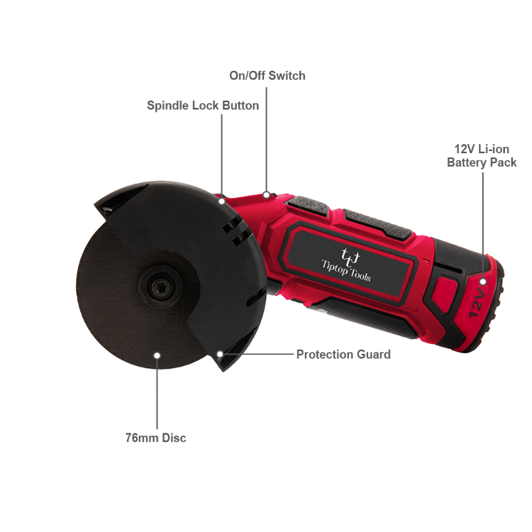 Tiptop High Quality 12v Lithium Battery Power Handheld Mini Cordless ...