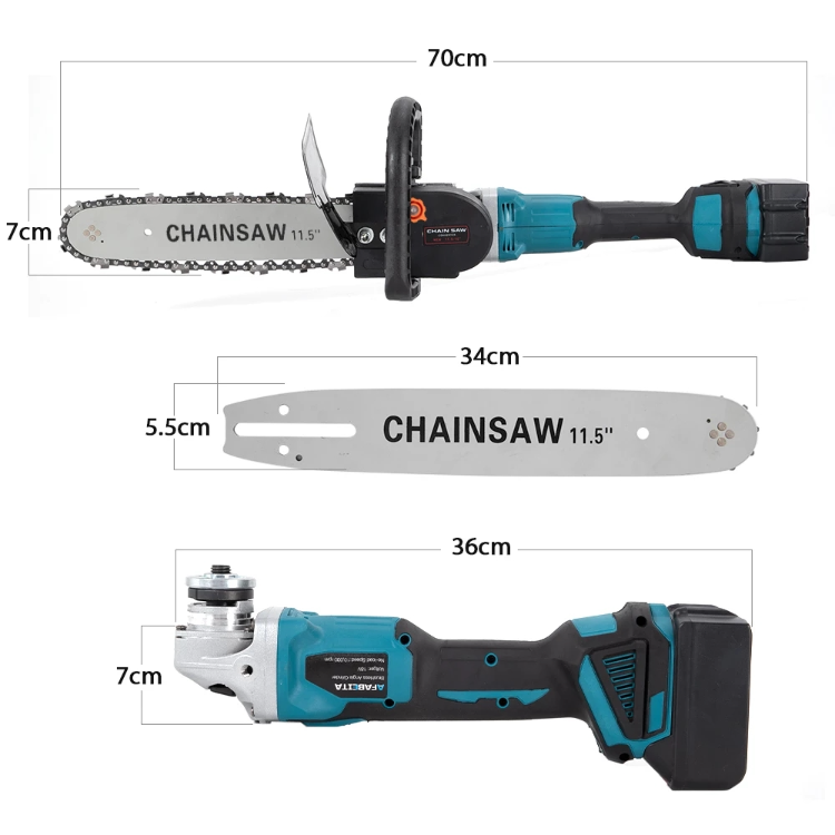 Upgraded Chain Saw 2in1 Chainsaw Grinder Mini Electric Chainsaw 11 ...