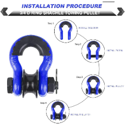 Bulk Buy China Wholesale 3/4" D Ring Shackle (2 Pack) 22,000lb Break ...