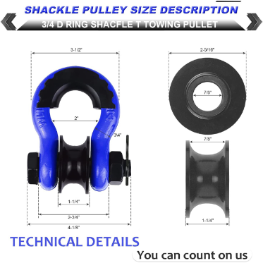 Bulk Buy China Wholesale 3/4" D Ring Shackle (2 Pack) 22,000lb Break ...