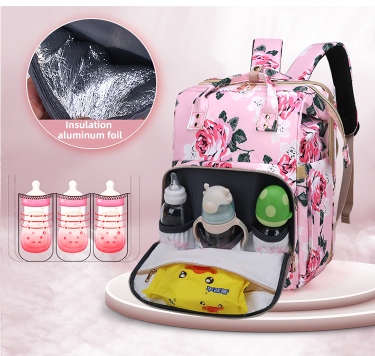 Custom Stroller Organizer Nappy Wet Bag 3 In 1 Baby Mosquito Net ...