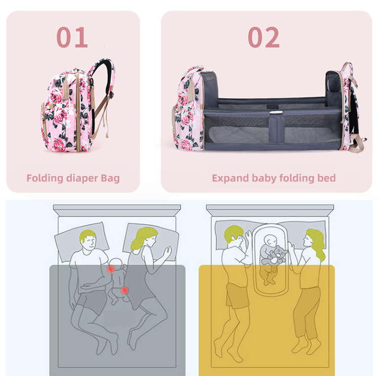 Custom Stroller Organizer Nappy Wet Bag 3 In 1 Baby Mosquito Net ...