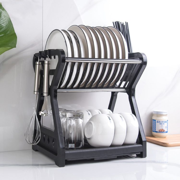 Mingtuo Factory 2 Tiers Kitchen Dish Rack Plate Bowl Storage Rack ...