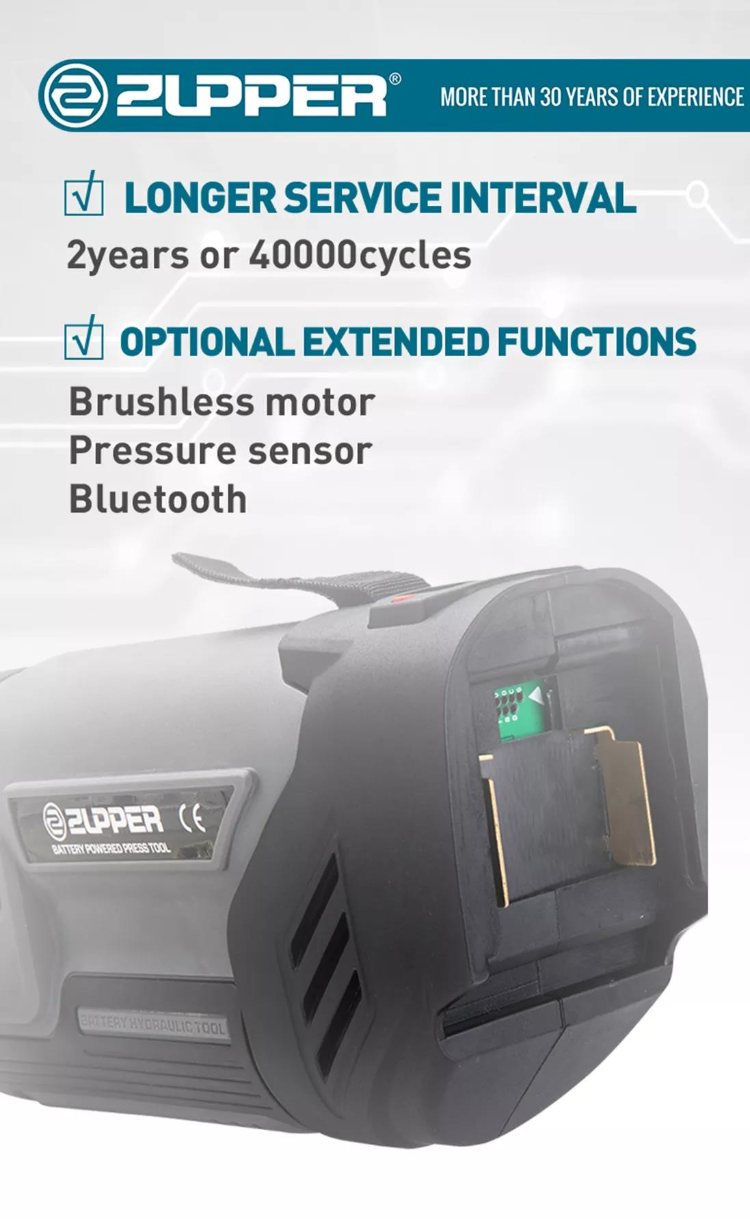 Zupper Pz-3240 Battery Powered Professional Compression Pipe Press ...