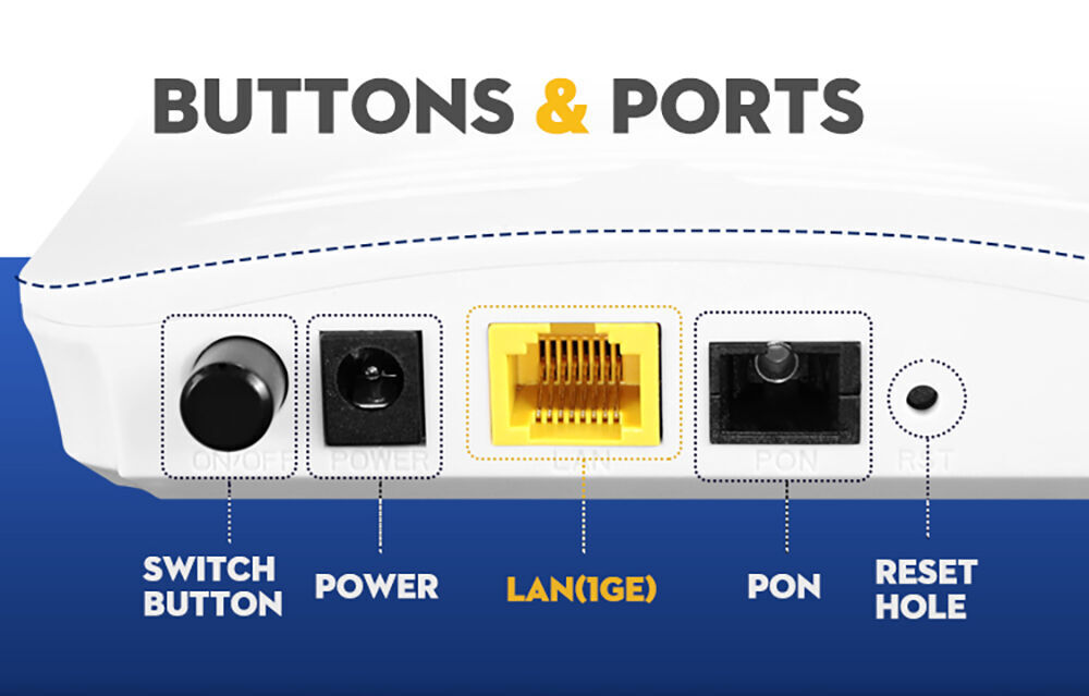 Epon Xpon Onu Modem Fiber Optic Equipment Ftth Single Port Optical ...