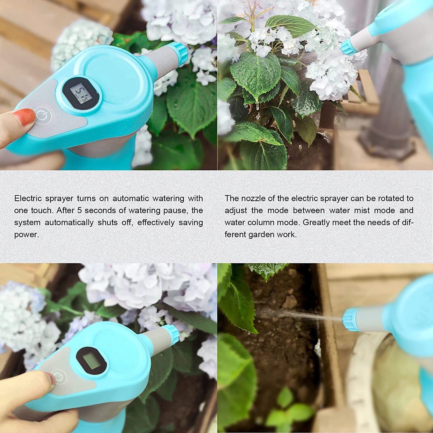 Buy Wholesale China Electric Spray Bottle 2l Garden Sprayer Automatic Watering Can Rechargeable ...
