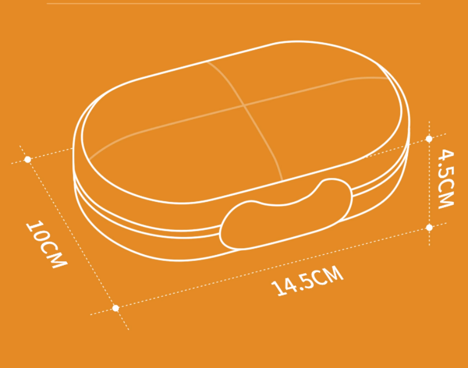 Colorful Transparent 7-day Pill Box Travel Portable - Expore China ...