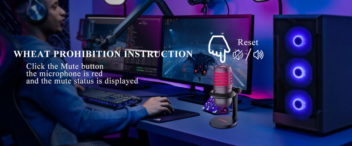 Buy Wholesale China Cardiod Desktop Microphone For Pc ,rgb Gaming ...