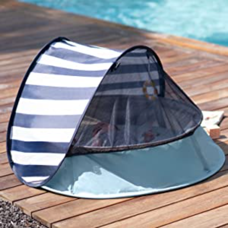 Marine Blue Playpen Canopy Portable Foldable Uv Sun 50+ Protect Pool ...