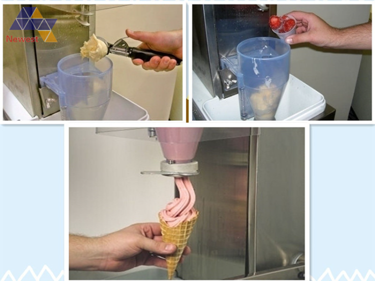 Automatic Fruit Ice Cream Blender Swirl Freeze Fruit Frozen Yogurt Ice ...