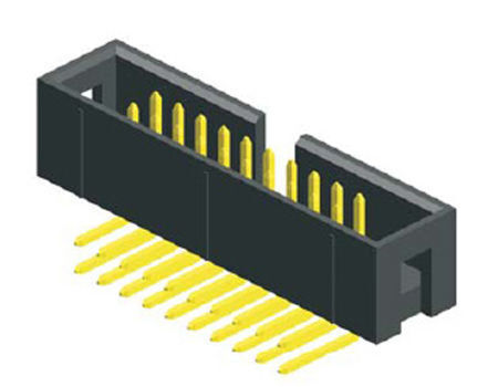 Idc Box Header Connector With Shrouded, 10 Pin 2.54mm 0.10" Pitch Right ...