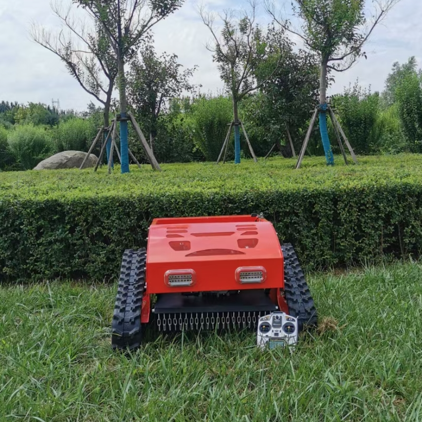 Grass Cutter Machine Remote Control Gasoline Engine Brush Cutter With ...