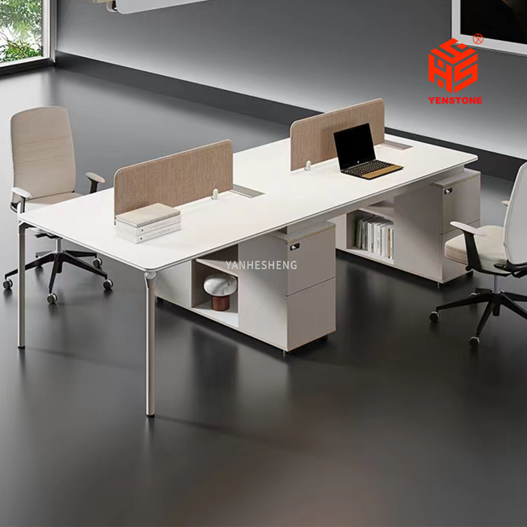 Artificial Stone Staff Zero Gravity Workstation For 4 Person Luxury ...