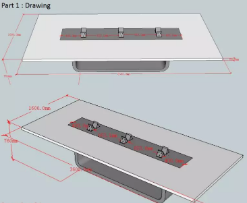 Artificial Stone Staff Zero Gravity Workstation For 4 Person Luxury ...