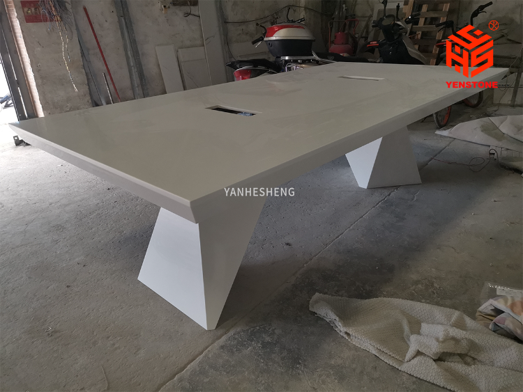 Artificial Stone Staff Zero Gravity Workstation For 4 Person Luxury ...