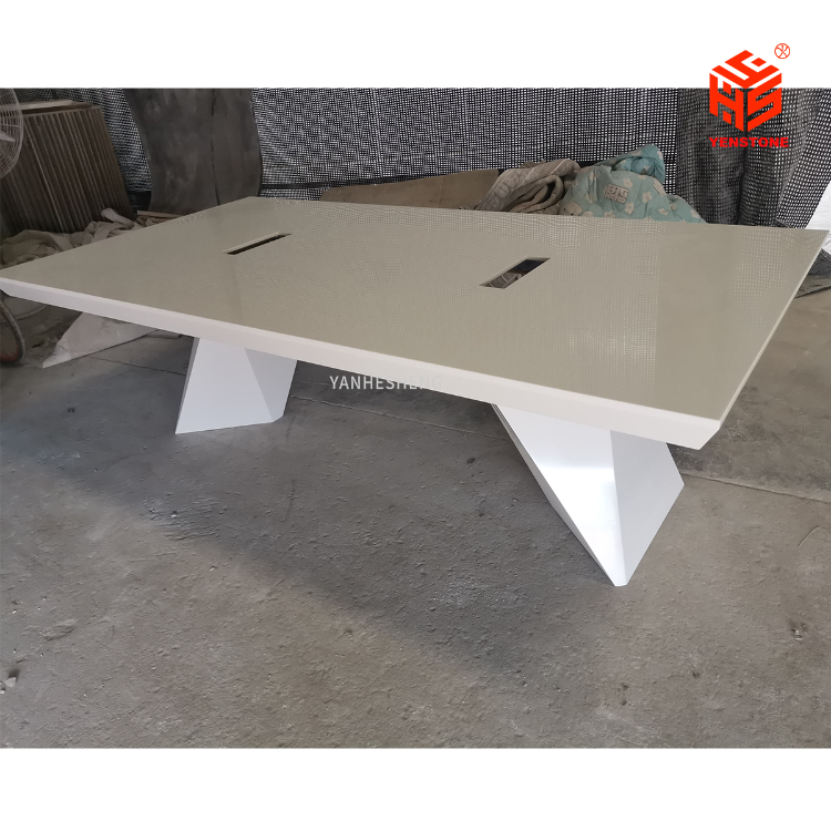 Artificial Stone Staff Zero Gravity Workstation For 4 Person Luxury ...