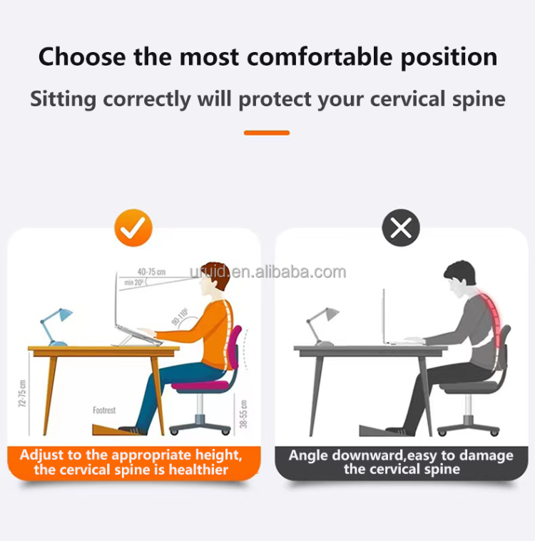 Hard Plastic Pbt Material Portable Laptop Stand Stylish Color Foldable ...