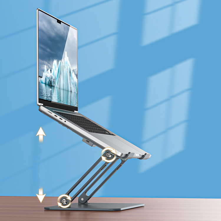 Boneruy P89f Metal Aircooled Riser Stand For Desk Foldable Laptop ...