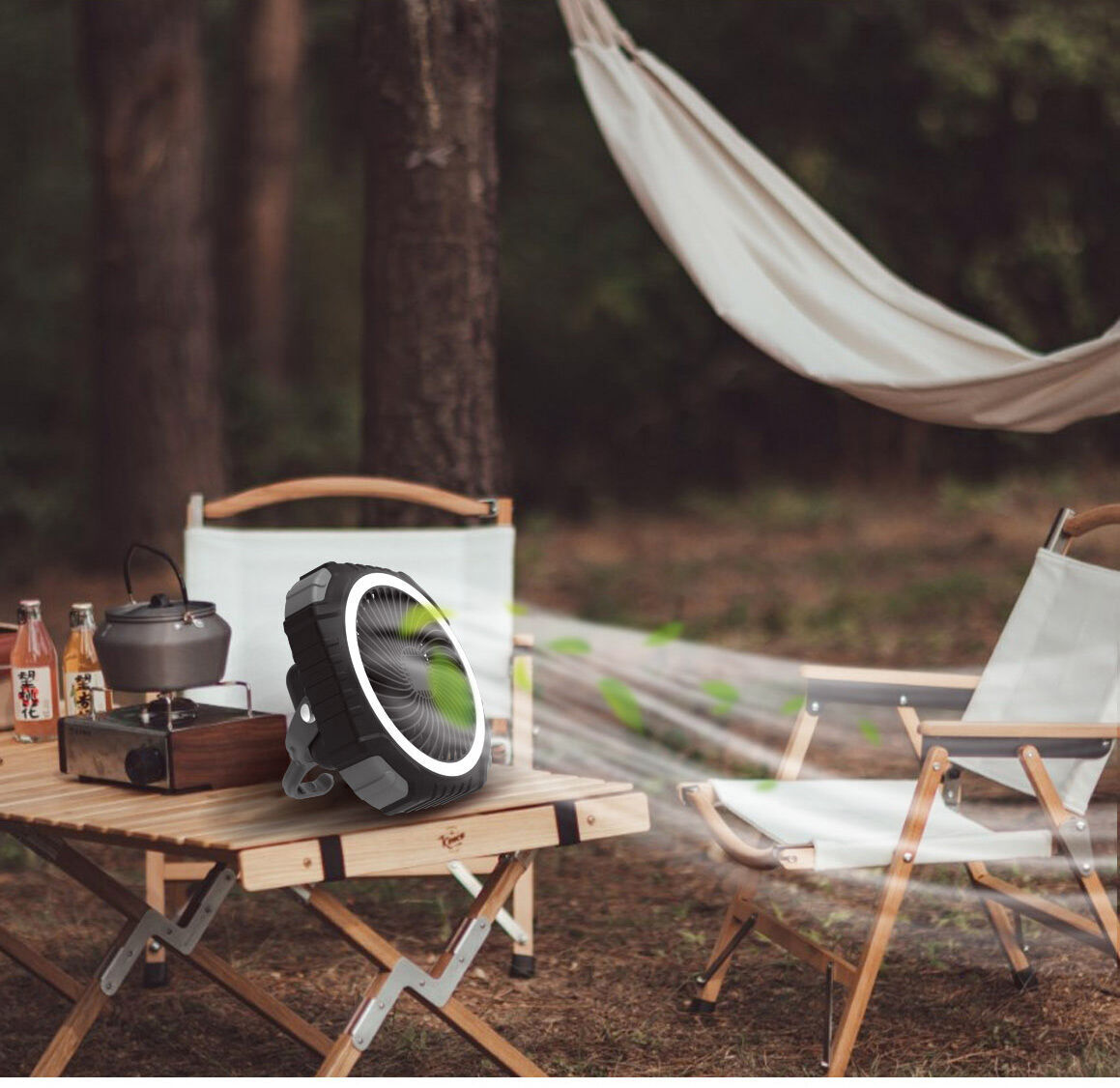 Mini Portable Usb Charging Outdoor Camping Fan With Lights Small ...