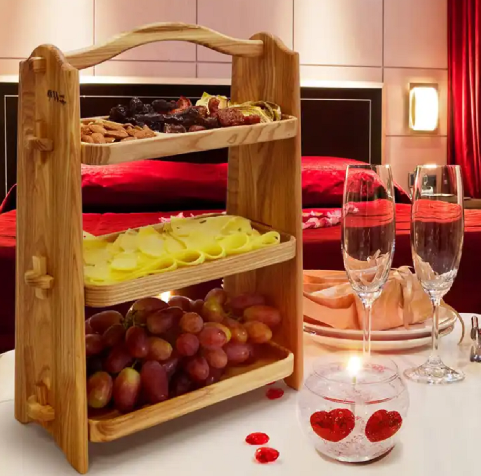 Buy Wholesale China Wooden Rack 3 Tiers Storage Storage Rack Ash Wood ...