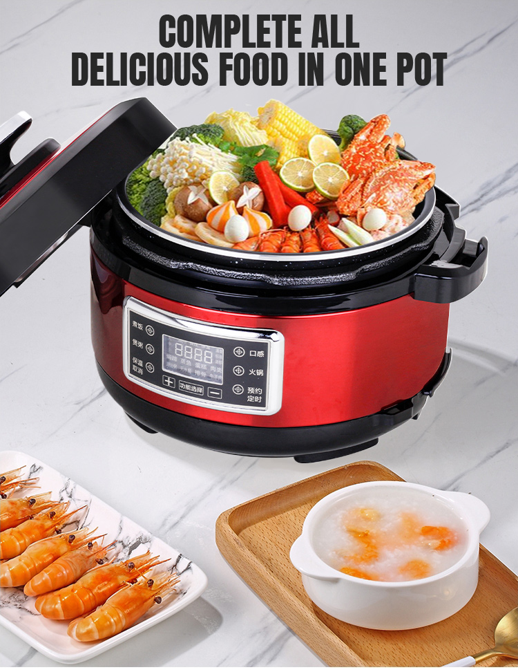 Home Appliance Multi-function Stainless Steel Electric Skillet With Glass Lid Of 3l Electric ...