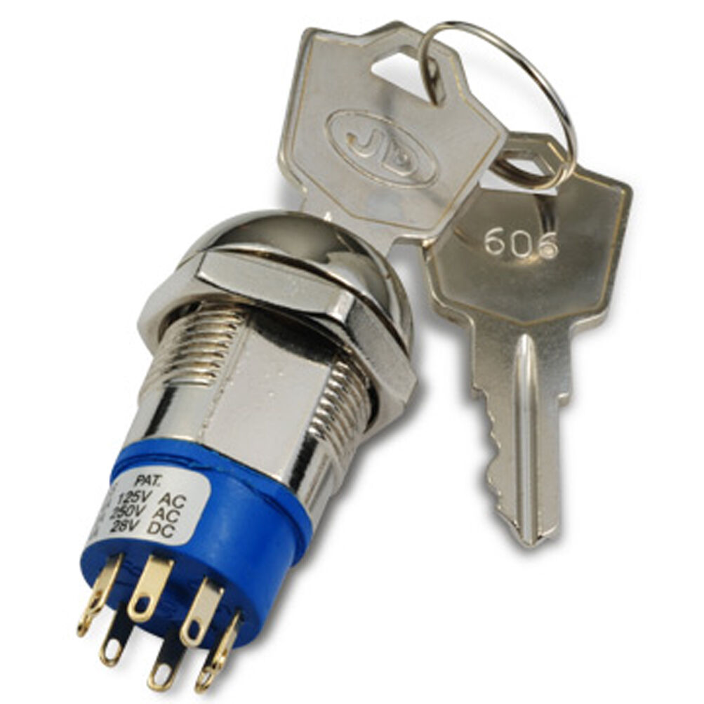 Buy Wholesale Taiwan 19mm Keylock Switch With Return Spring And Two ...