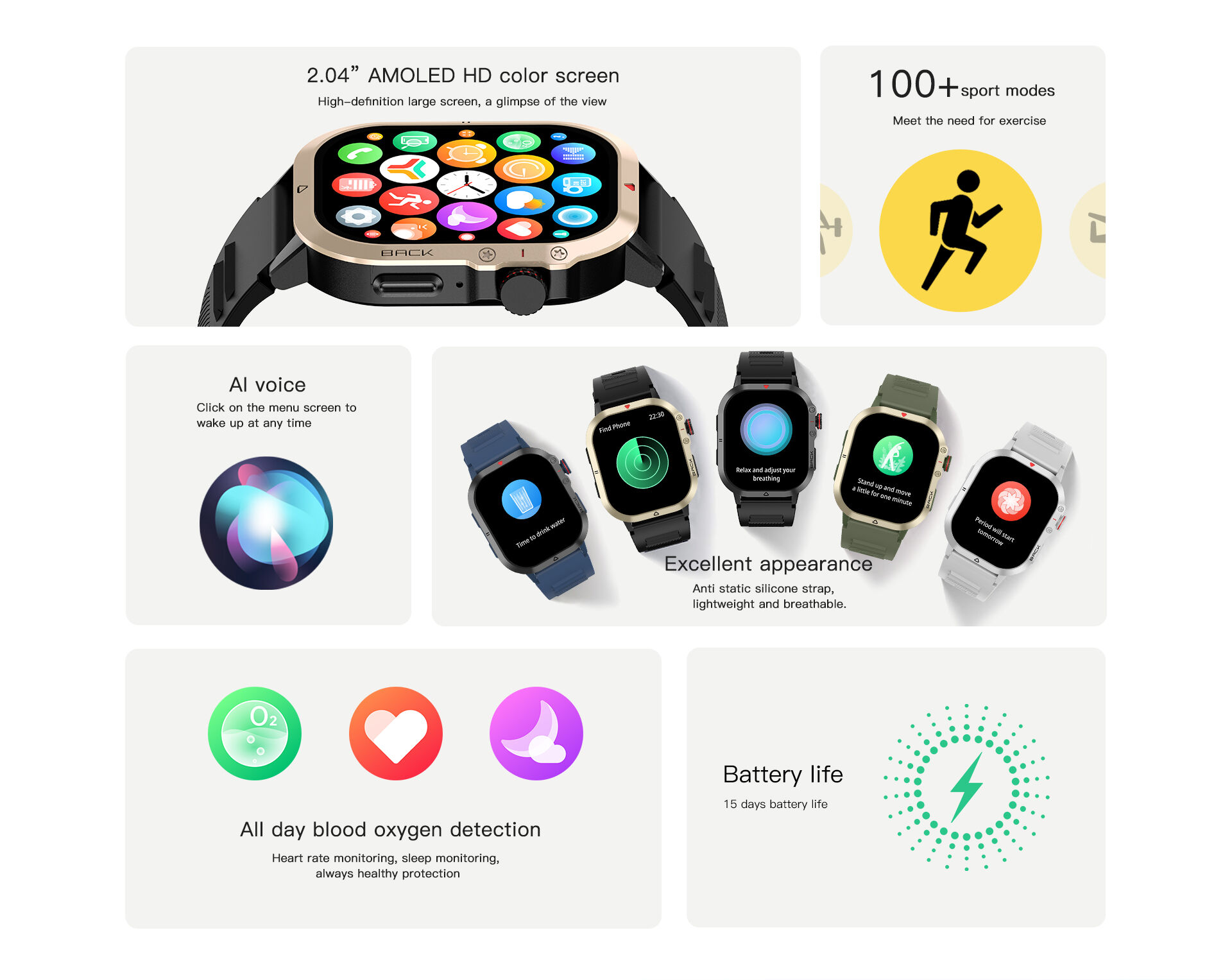 Buy Wholesale China Amoled Smart Watch Factory Zl93 Bluetooth Call Ip68 ...